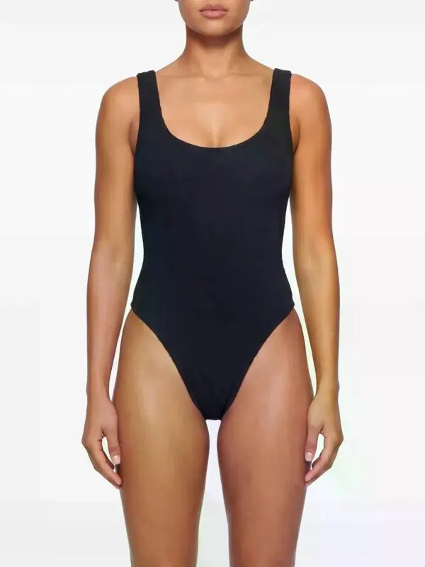 Hunza G Square Neck Swimsuit - Black