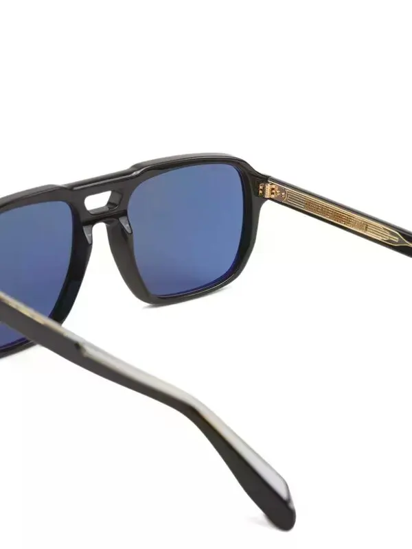 CUTLER & GROSS Double-bridge Square-frame Sunglasses