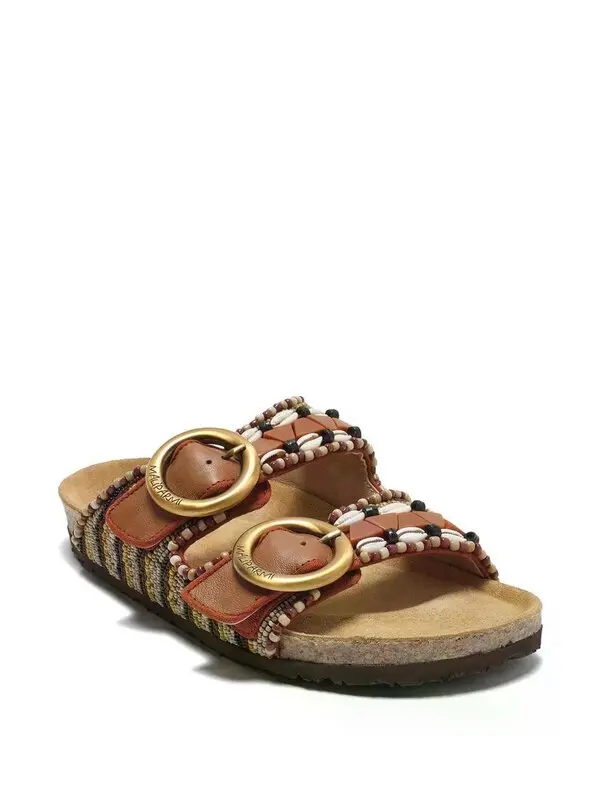 Malìparmi Embellished Double Strap Sandals