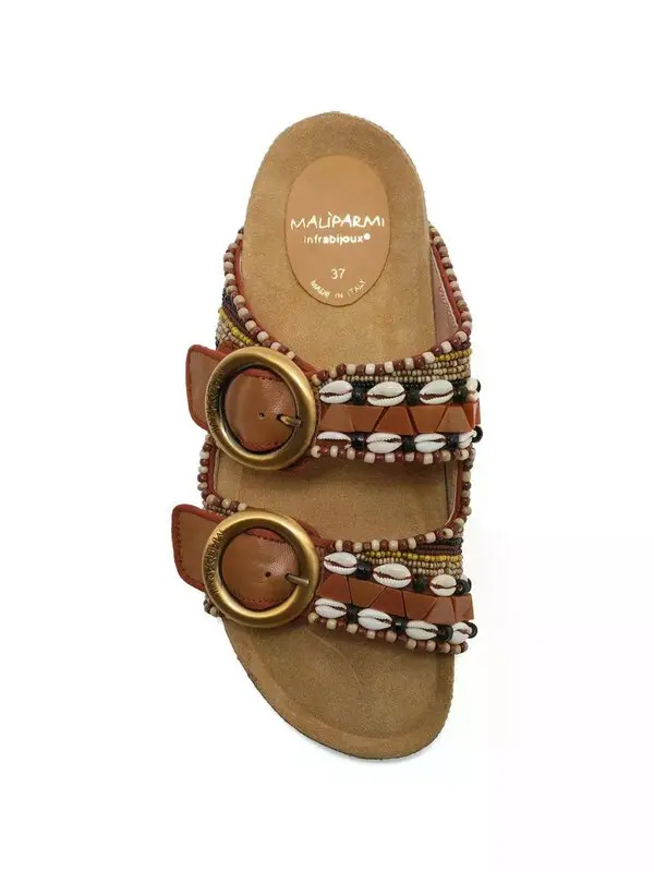 Malìparmi Embellished Double Strap Sandals