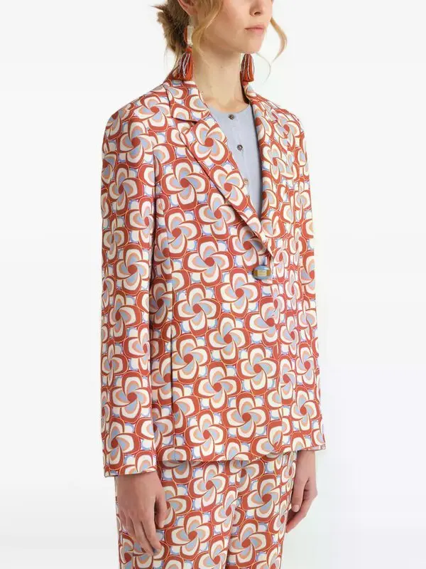 Malìparmi Patterned Single-breasted Blazer