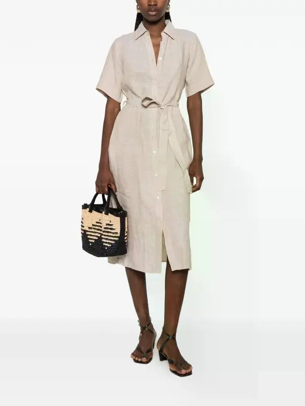 Gant Belted Button-down Midi Dress