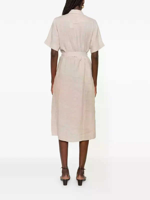 Gant Belted Button-down Midi Dress