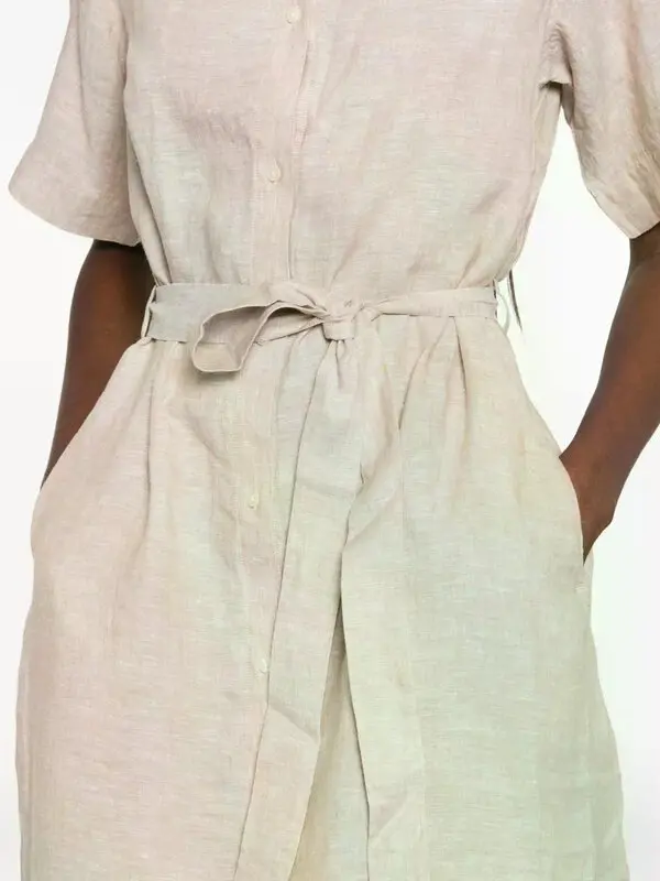Gant Belted Button-down Midi Dress