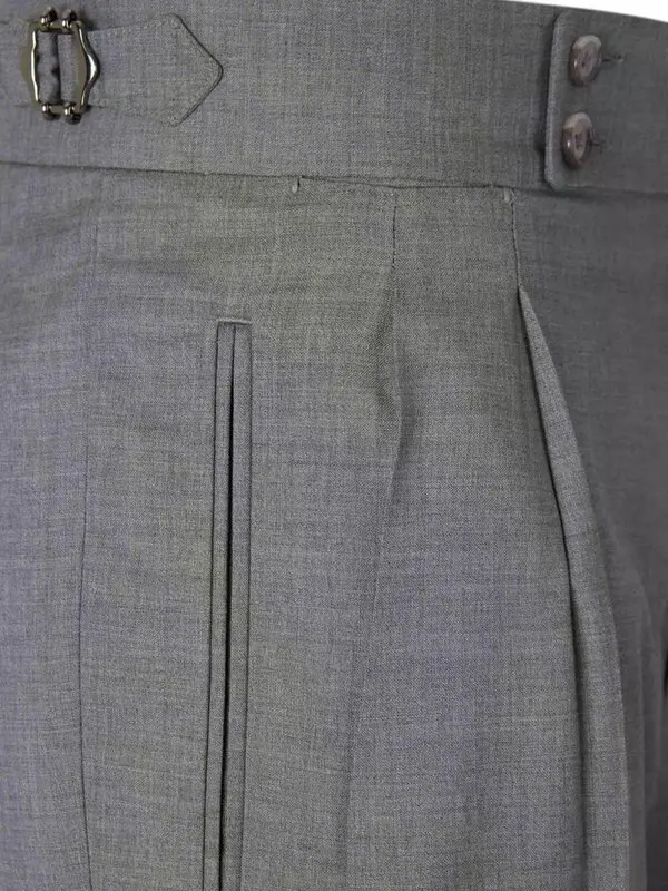 Scabal Pleated Side-adjuster Trousers