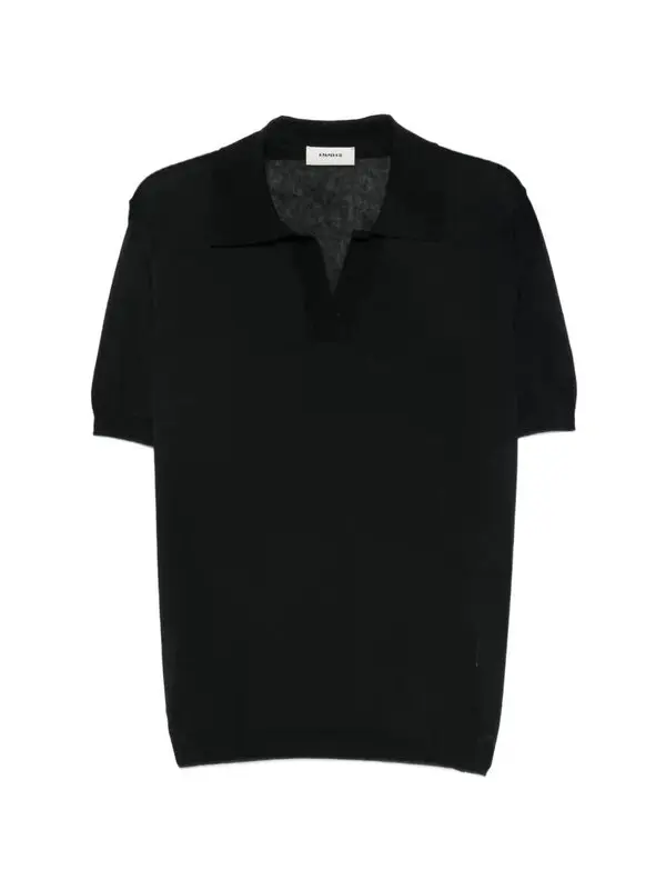 A PAPER KID Open-collar T-shirt