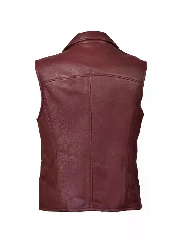 Brunello Cucinelli Zip-up Leather Biker Vest