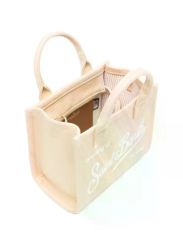 MC2 SAINT BARTH Logo Embroidered Tote Bag - Neutrals