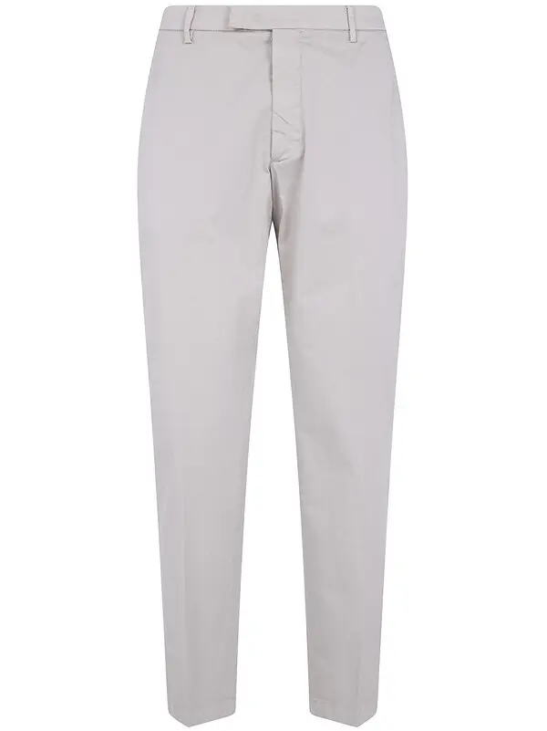 MICHAEL COAL Cotton Classic Trousers - Beige