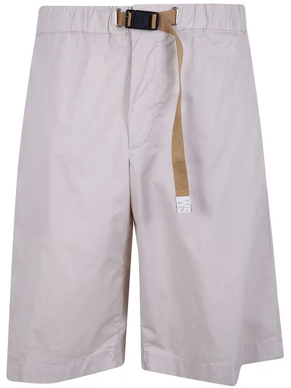WHITE SAND Long Trousers With Belted Waist - Beige