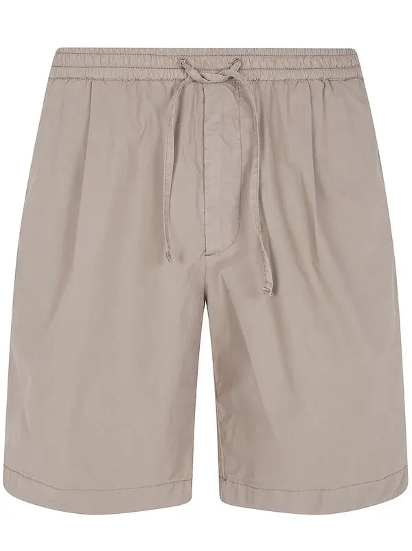 MICHAEL COAL Popeline Bermuda Trousers - Brown