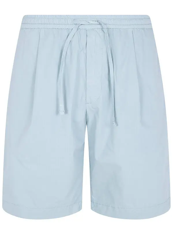 MICHAEL COAL Popeline Bermuda Trousers - Blue