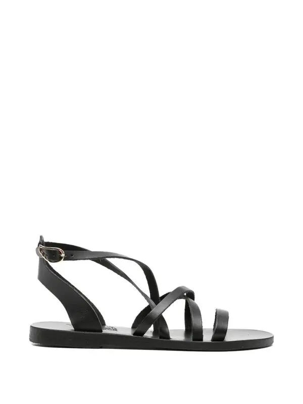 ANCIENT GREEK SANDALS Delia Flat Sandals - Black
