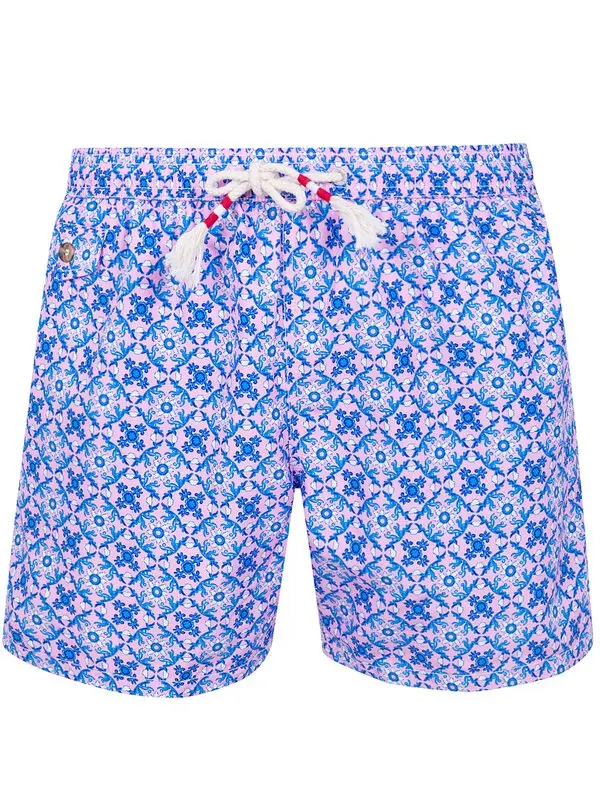 MC2 SAINT BARTH Lighting 70 Micro Deco" Swim Shorts - Pink