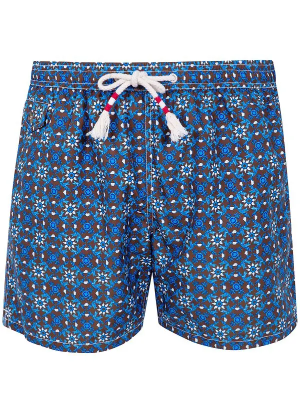 MC2 SAINT BARTH Lighting 70 Micro Deco Swim Shorts - Blue