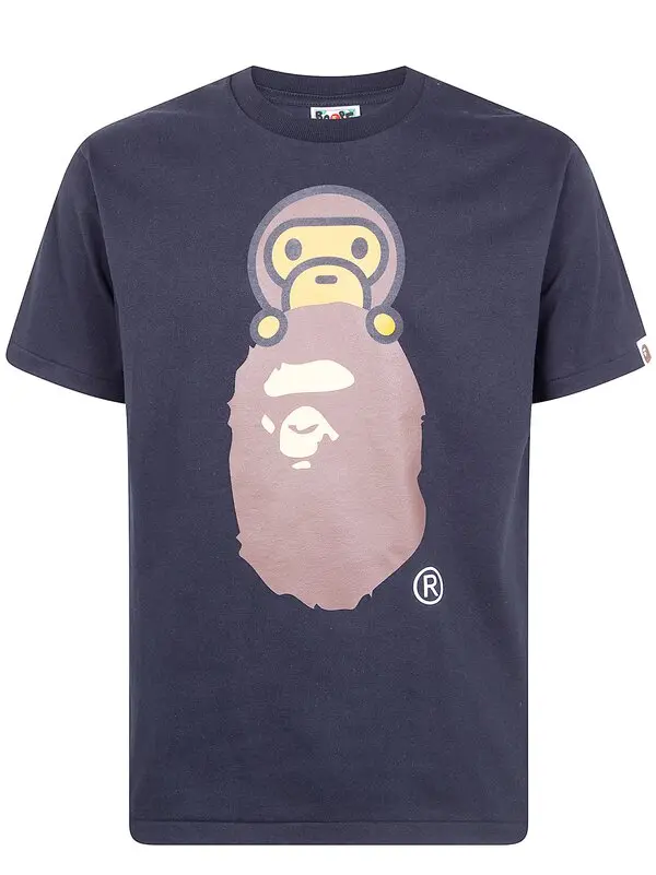 A BATHING APE Milo On Ape Head T-shirt - Black