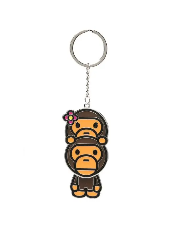 A BATHING APE Baby Lisa On Baby Milo Key Chain K' Keychain - Brown