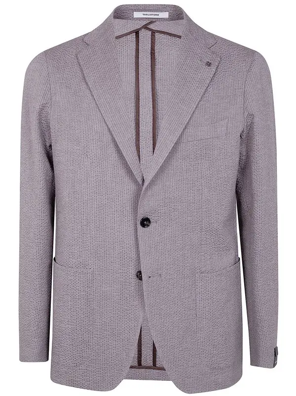 Tagliatore Montecarlo" Cotton Blend Blazer - Brown