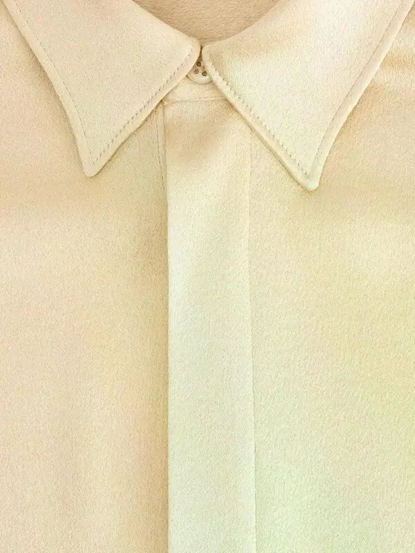 AMI Paris Silk Finish Long-sleeve Shirt