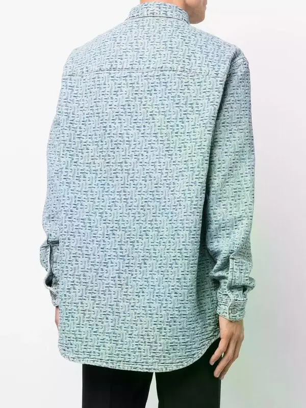 DIESEL® Monogram-print Long-sleeve Shirt
