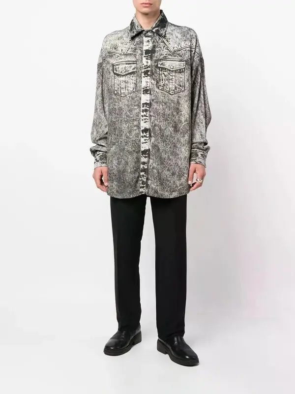 DIESEL® S-kang Long-sleeve Cotton Shirt