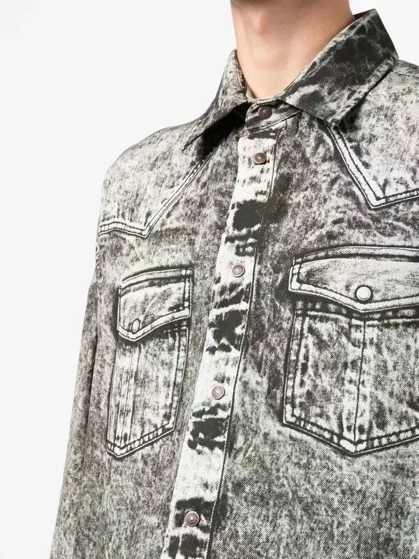 DIESEL® S-kang Long-sleeve Cotton Shirt