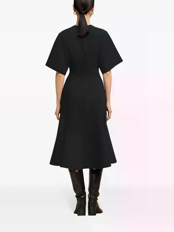 AMI Paris A-line Virgin Wool Midi Dress