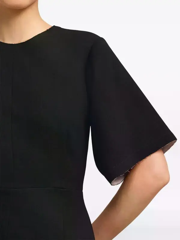 AMI Paris A-line Virgin Wool Midi Dress