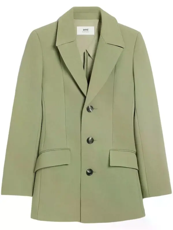 AMI Paris Single-breasted Wool Jacket