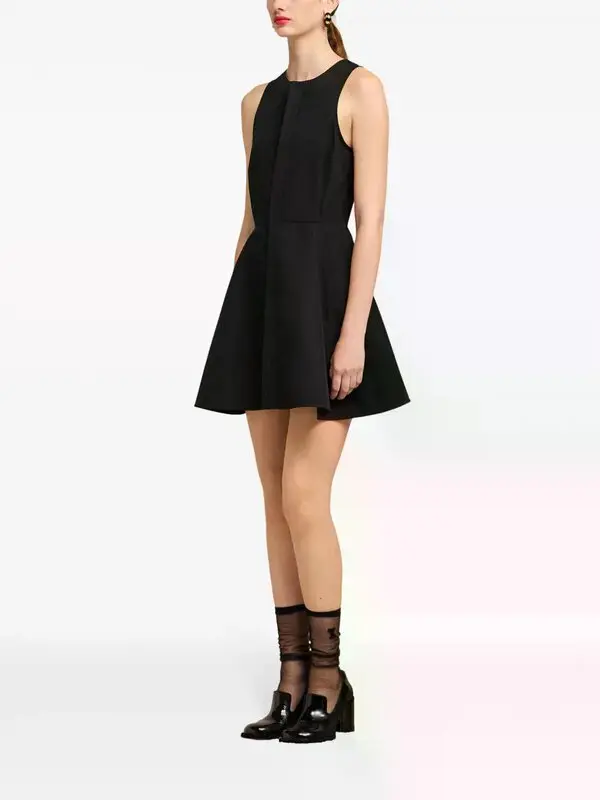 AMI Paris Sleeveless Cotton A-line Mini Dress