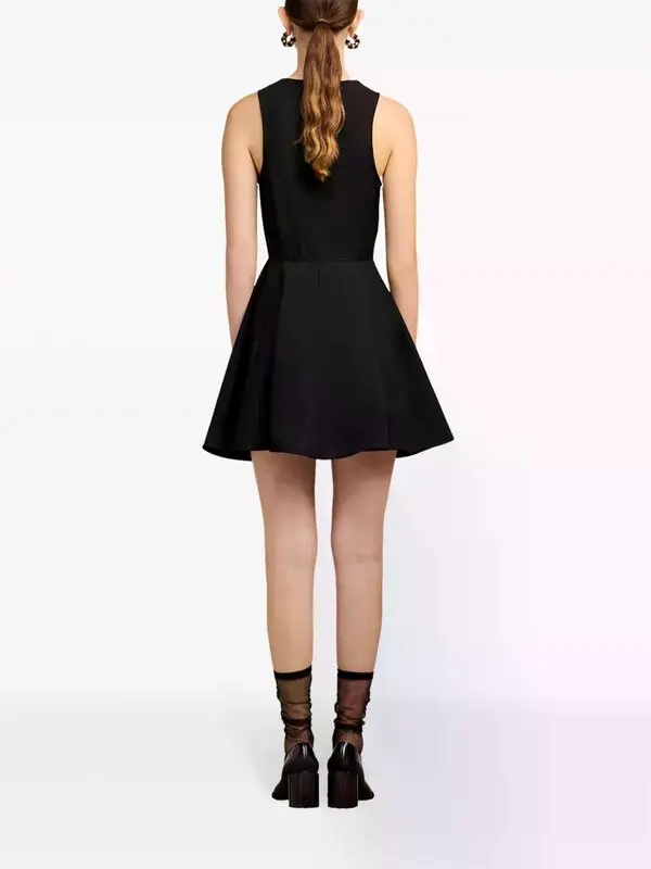 AMI Paris Sleeveless Cotton A-line Mini Dress