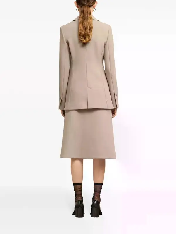AMI Paris Tailored Virgin Wool Blazer - Neutrals