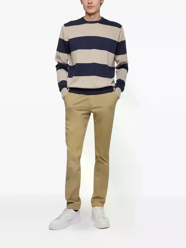 Brooks Brothers Striped Crew Neck Sweater