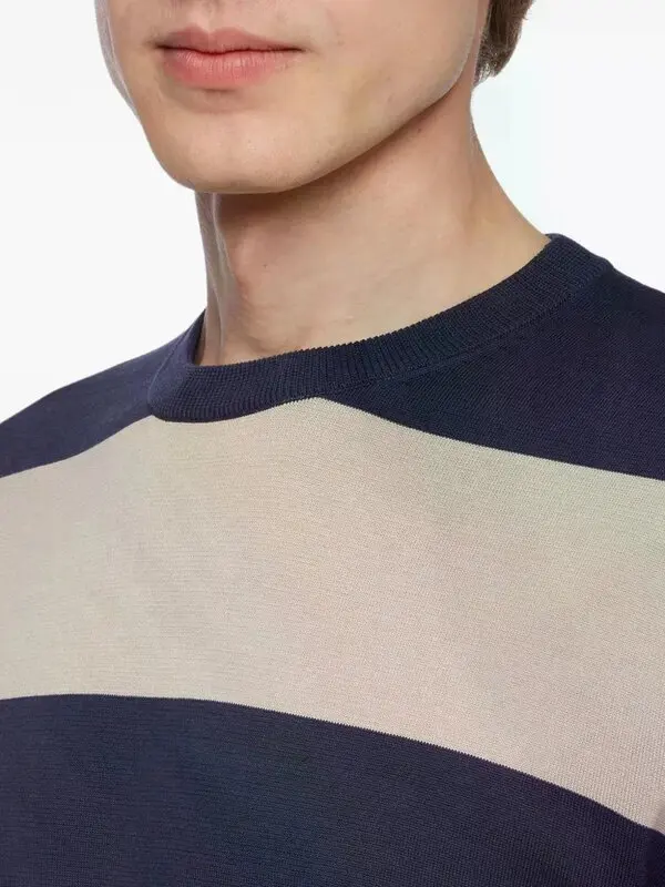 Brooks Brothers Striped Crew Neck Sweater