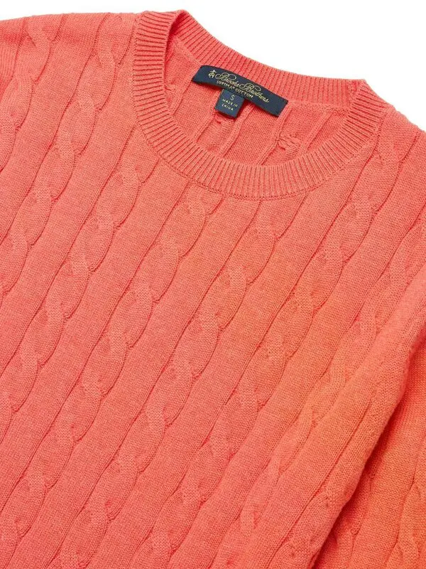 Brooks Brothers Cable-knit Crewneck Sweater