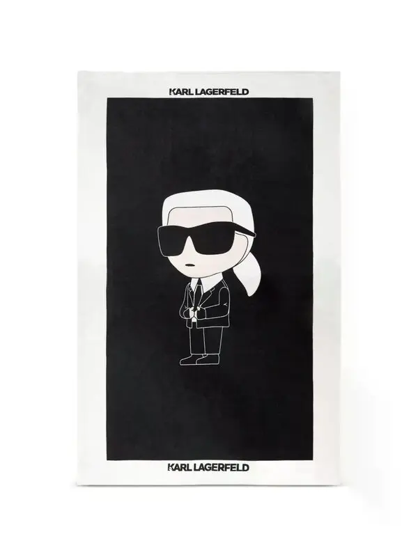 Karl Lagerfeld Ikon Beach Towel - Black
