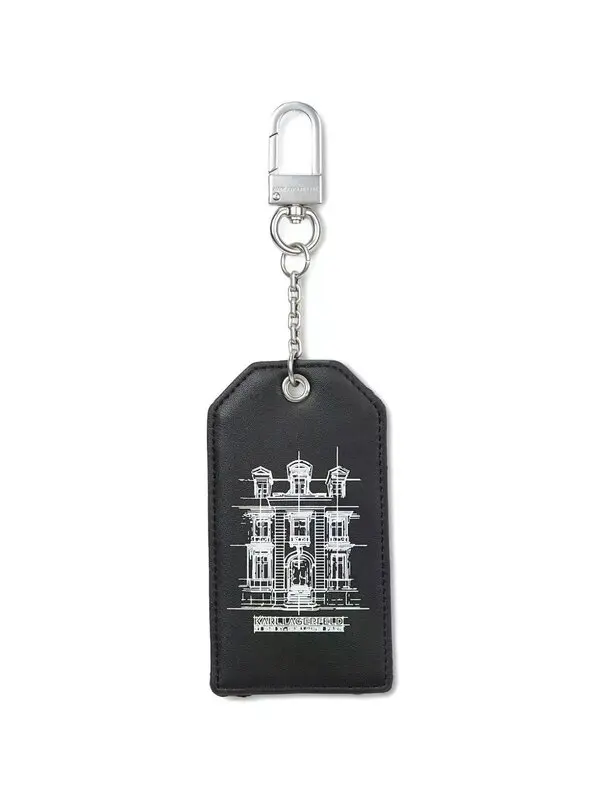 Karl Lagerfeld Sketch Print Keychain - Black
