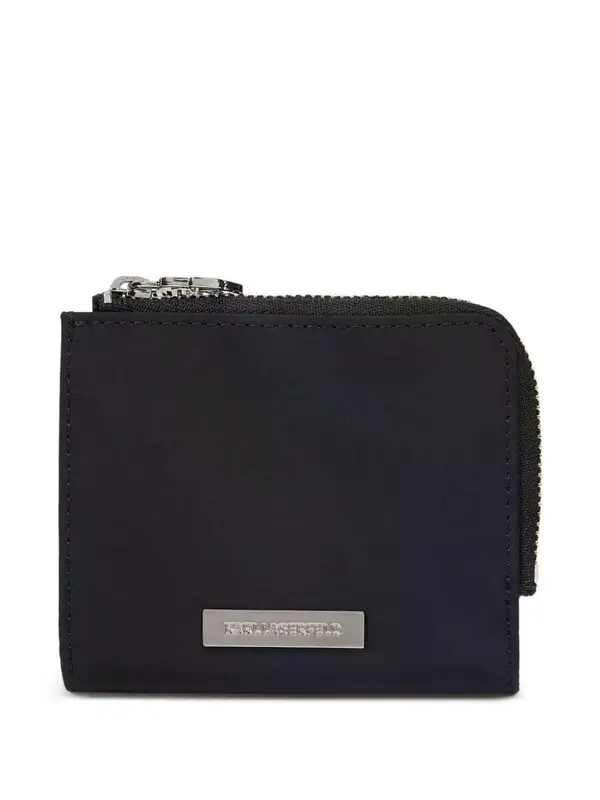 Karl Lagerfeld Ikon Logo-plaque Wallet - Black