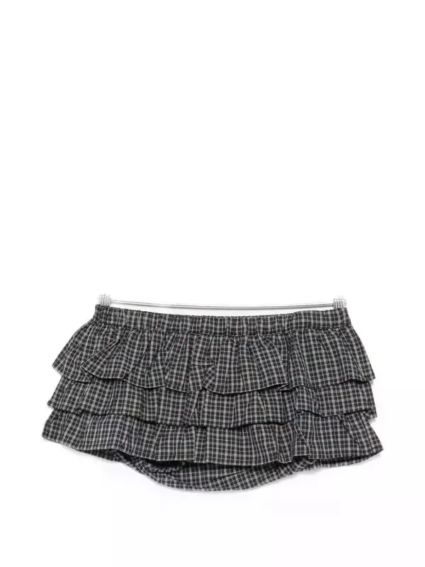 Gimaguas Check Ruffled Shorts