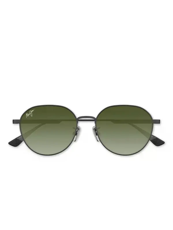 Maui Jim Round Sunglasses With Gradient Lenses - Black