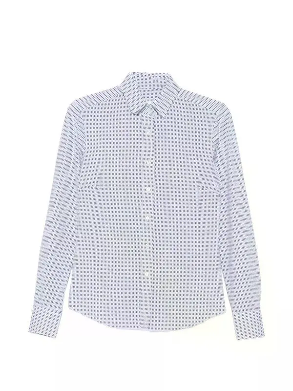 XACUS Geometric Print Button-down Shirt