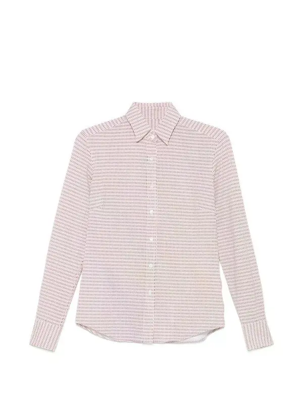 XACUS Geometric Print Long Sleeve Shirt