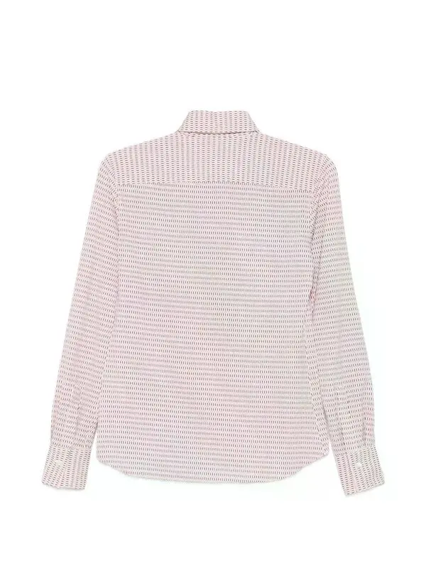 XACUS Geometric Print Long Sleeve Shirt
