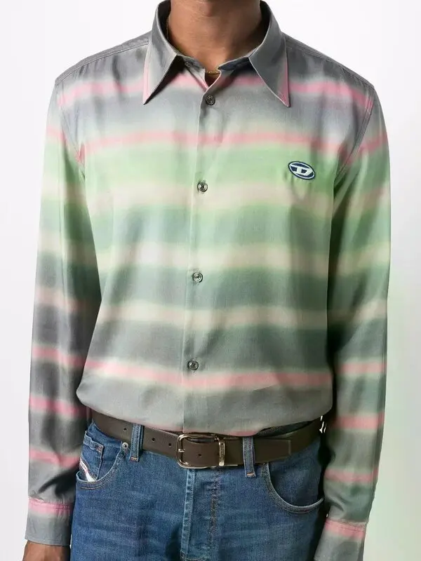 DIESEL® Striped Button-up Shirt