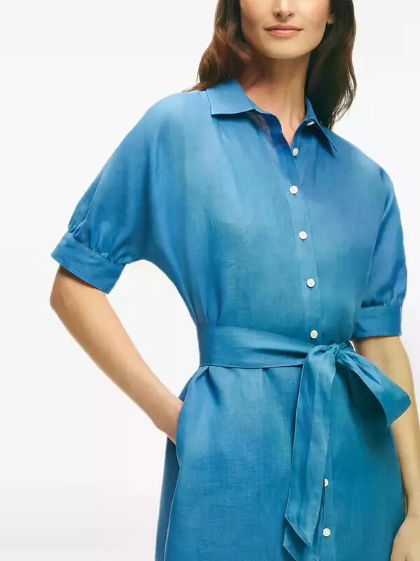 Brooks Brothers Belted Button Dress