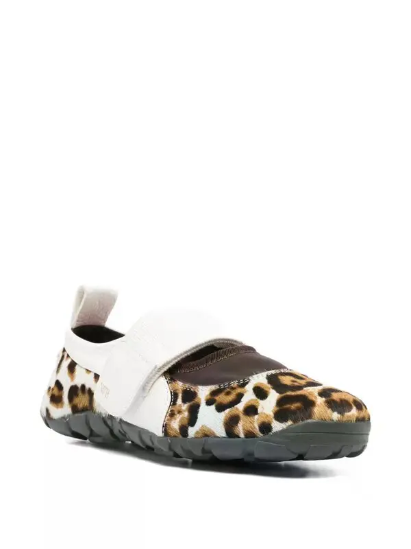 WALES BONNER Jewel Animal-print Strap Ballet Flats