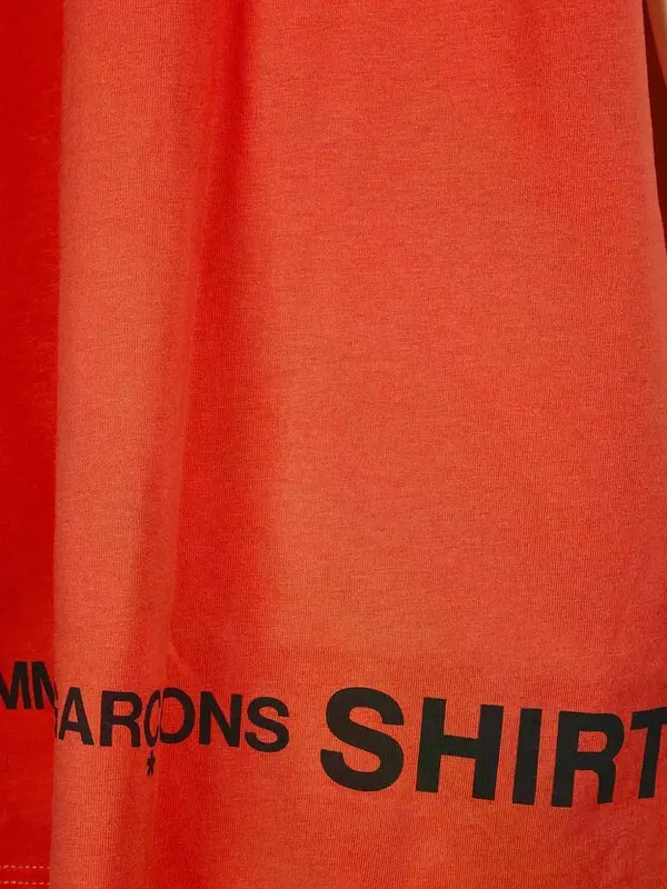 Comme Des Garçons Logo-print T-shirt - Orange