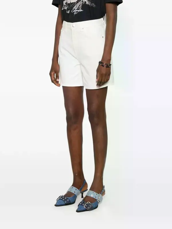 ANINE BING Kat Logo-patch Shorts