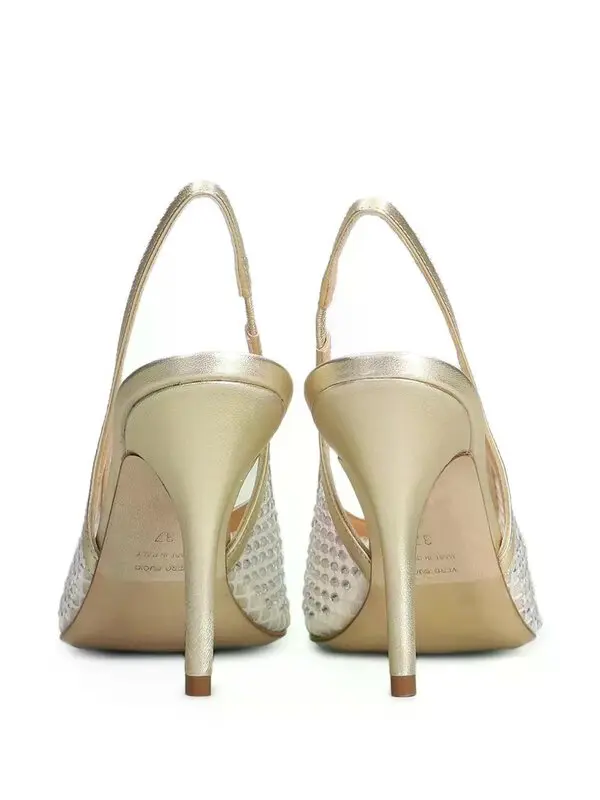 CHANTAL Crystal-embellished Slingback Stilettos