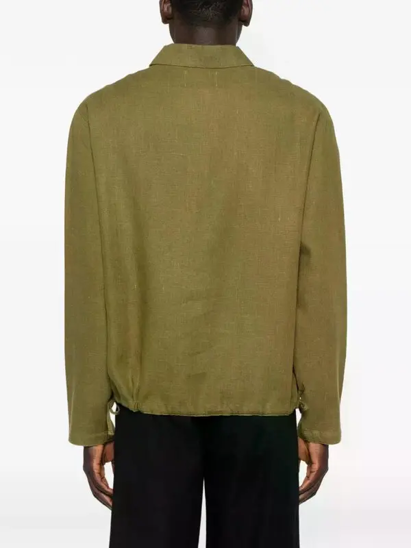 ARTE ANTWERP Zip-fastening Drawstring Polo Shirt - Green